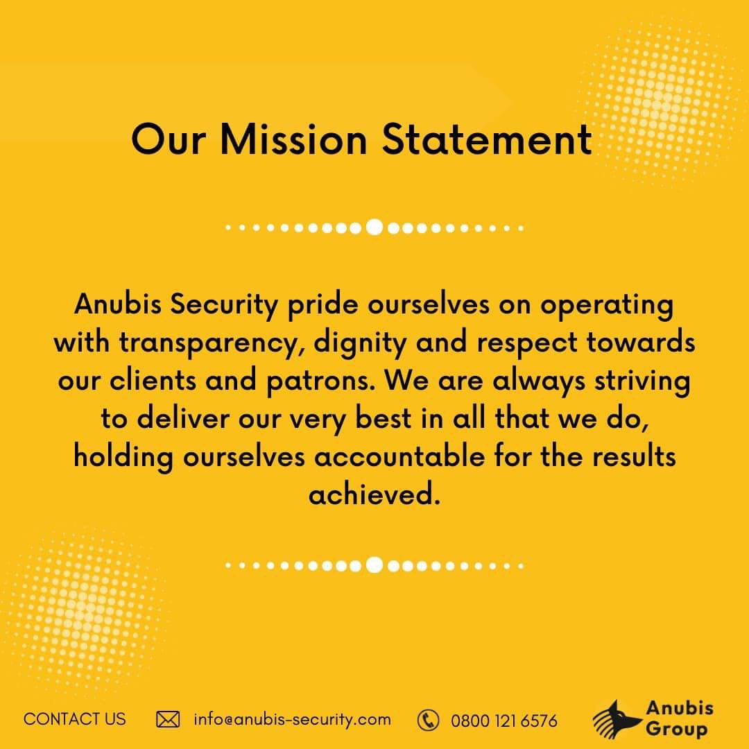 Our Mission: Transparency, Dignity, and Respect. | Security Services UK ...